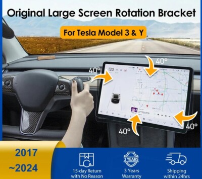 For Tesla Screen Rotation Bracket Model 3 Y Accessories GPS Navigation ...
