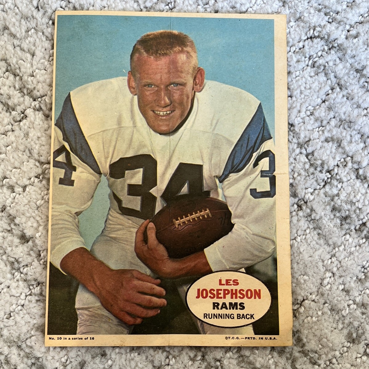 Les Josephson Rams 7 2 Run Los Angeles Rams Through The Years