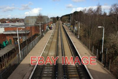 PHOTO THE WIRRAL LINE AT BACHE RAILWAY STATION ON THE LEFT IS THE ...