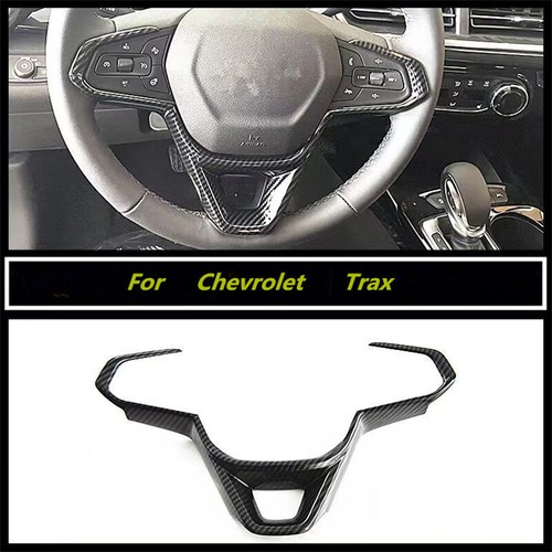 Carbon Fiber Steering Wheel Decor Cover Trim For Chevrolet Trax 2023 ...
