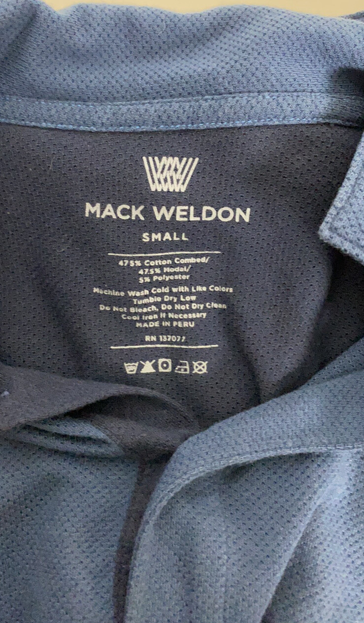 Mack Weldon Vesper Polo Men’s Shirt Size S | eBay