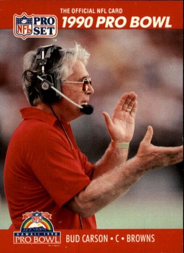 1990 Pro Set Football Card #378 Bud Carson CO PB | eBay