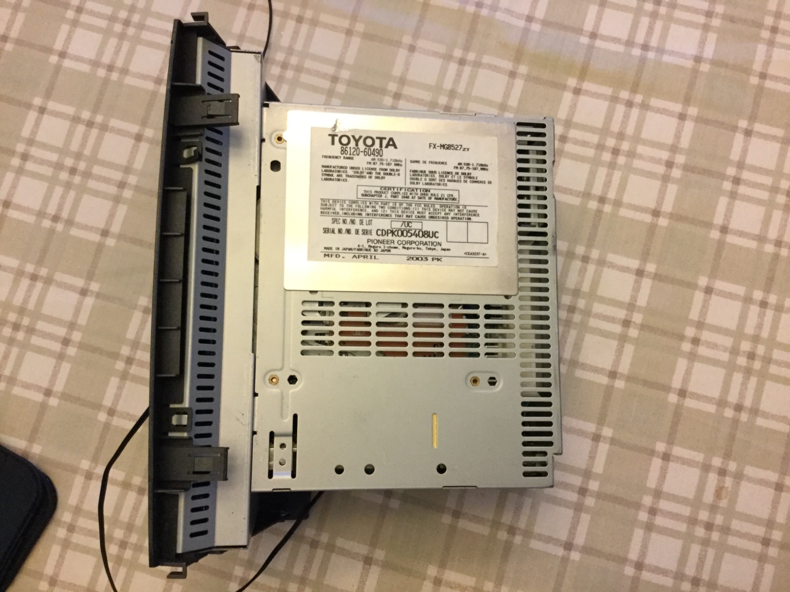 LEXUS GX470 RADIO STEREO CD PLAYER CHANGER CASSETTE TAPE 2003-2007 OEM ...