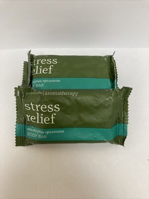 Stress Relief Aromatherapy Eucalyptus Spearmint Body Bar-1oz- Travel ...