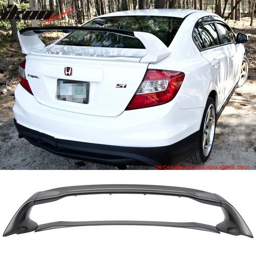 Fits 12-15 Honda Civic 4DR Mugen Rear Trunk Spoiler NH797M Modern Steel ...