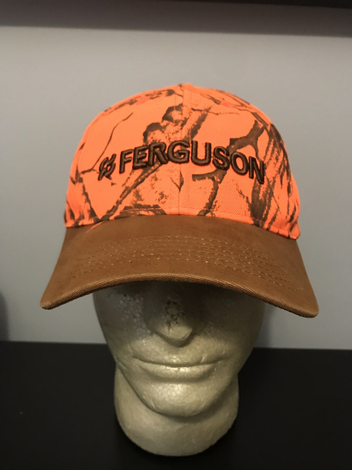 FERGUSON KOHLER CAMOUFLAGE ORANGE HUNTING Trucker Hat Baseball Cap Lid ...