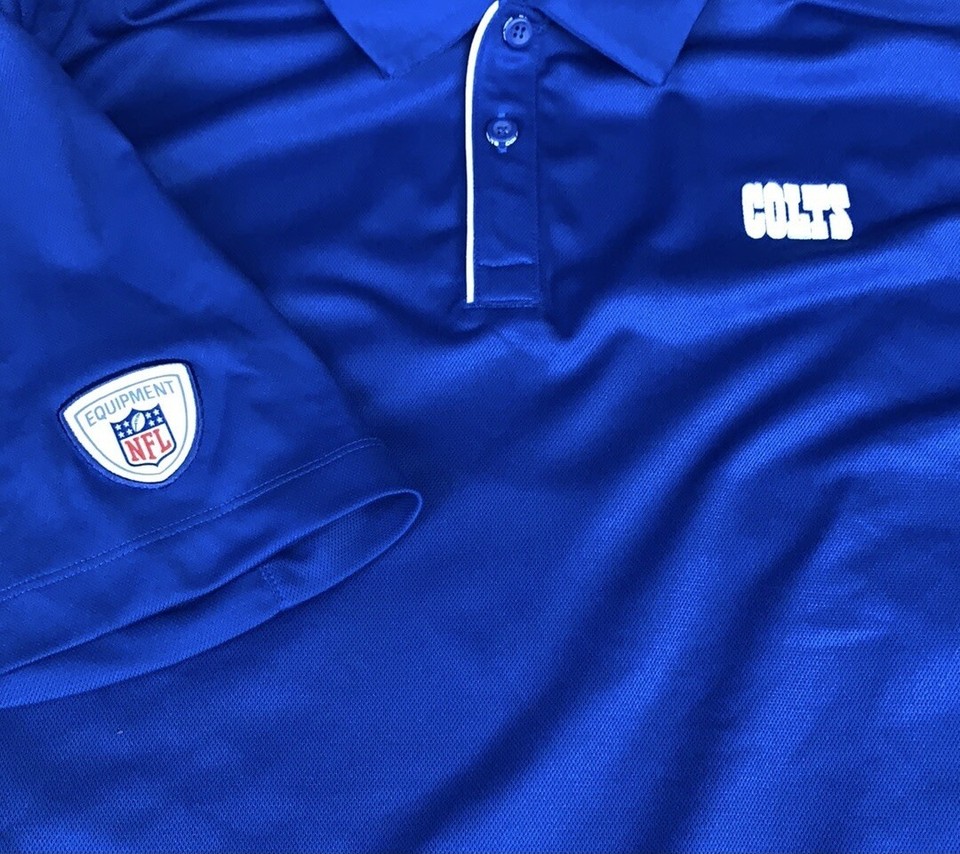 Nike Dri-Fit NFL Equipment Indianapolis Colts On Field Training Polo ...