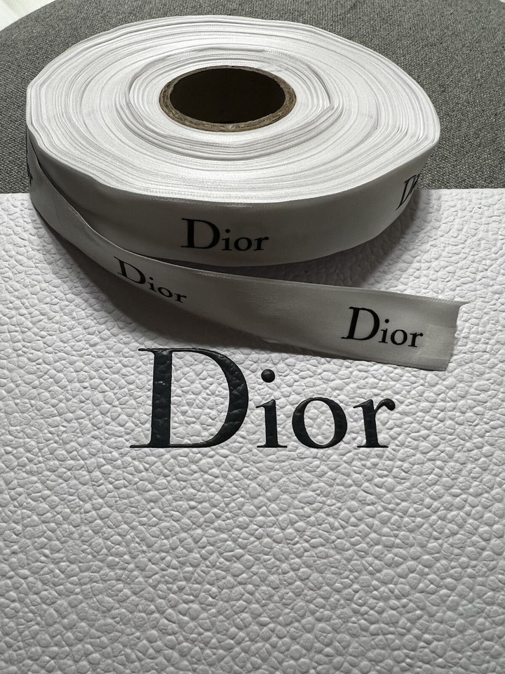CHRISTIAN DIOR Ribbon White Wide 2CM Length(6.5 Feet) DIY By 2⃣️ yard ...