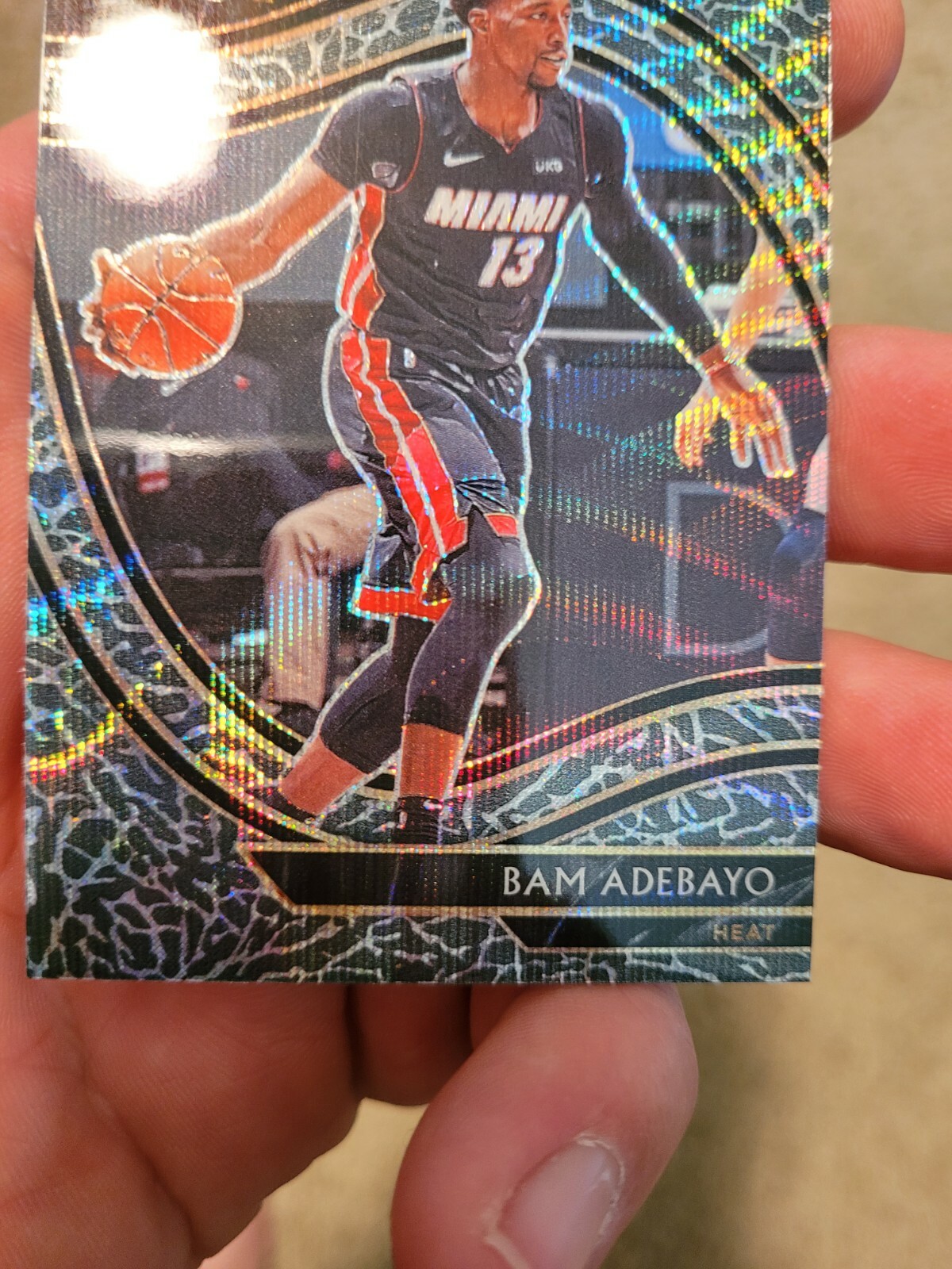 2020-21 Panini Select Bam Adebayo Elephant Prizm Courtside SSP | eBay