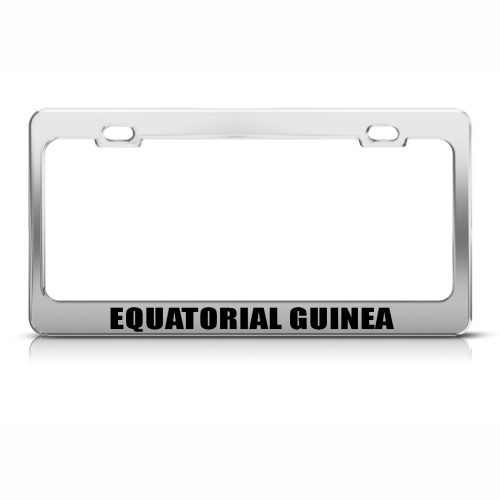 License Plate Frame Equatorial Guinea Country Car Accessories Stainless ...
