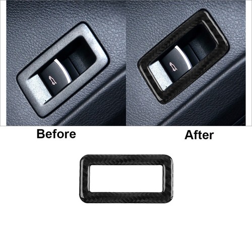 Carbon Fiber Rear Trunk Switch Button Cover Trim For Volkswagen Touareg ...