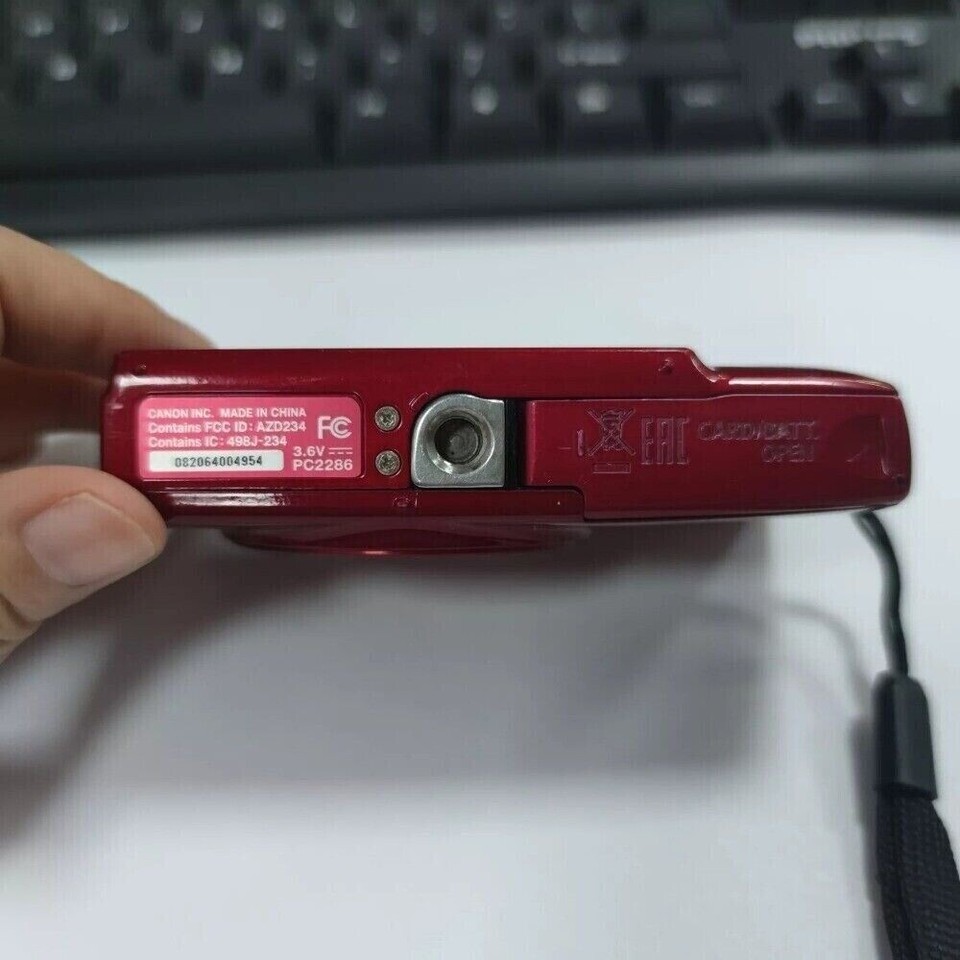 Canon PowerShot ELPH 190 Digital Camera IS 20MP Red 10x Optical Zoom 85 ...