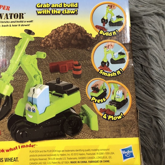 Play-Doh Diggin Rigs Tonka Chuck and Friends Chomper The Excavator ...