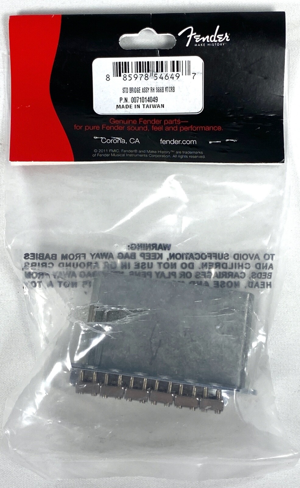 NEW - FENDER STD TREMOLO STRAT BRIDGE ASSEMBLY REPLACEMENT STRATOCASTER ...