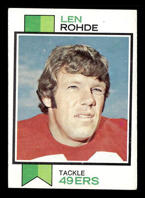 Len Rohde 1973 Topps #181 San Francisco 49ers GD | eBay