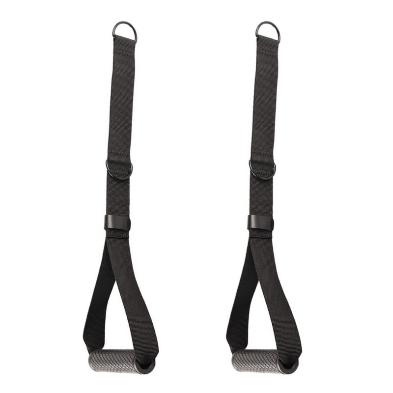 Cable Machine Attachments Webbing Pull Down with D Rings For Fitness ...