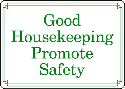 GOOD HOUSEKEEPING PROMOTE SAFETY | Laminated Vinyl Decal Sticker Label ...