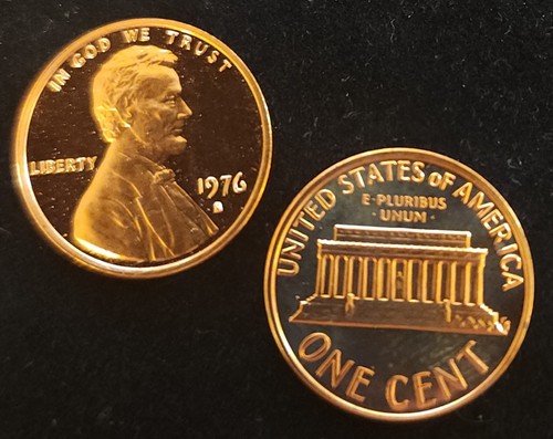 1976 S Gem Proof Lincoln Memorial Copper Cent Penny | eBay