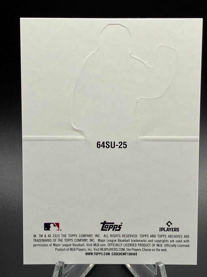 2025 Topps Archives Nick Kurtz RC Rookie Card #64SU-24 + #213 Athletics ...