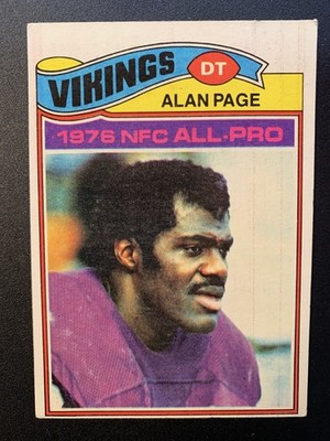1977 Topps #230 Alan Page Minnesota Vikings EX FREE SHIPPING! | eBay