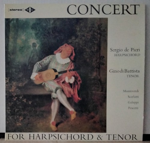 W & G WG.B.S.5519 SERGIO DE PIERI, GINO DI BATTISTA Concert Harpsicord ...