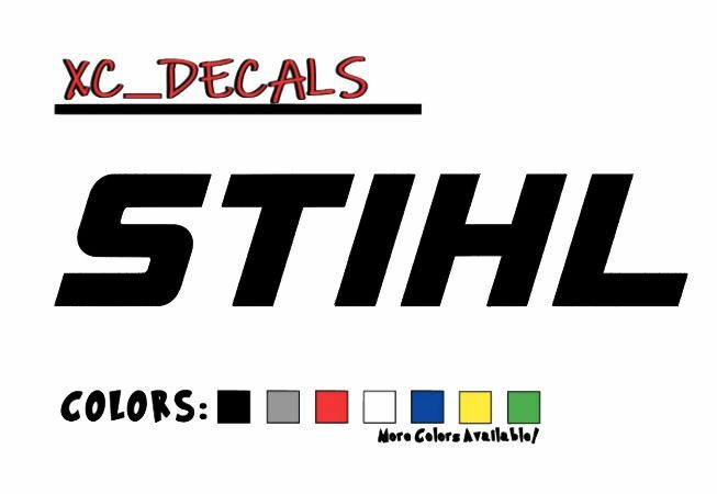 STIHL Tools (x2) PAIR Decal Vinyl Logo Sticker Graphics Drill Impact | eBay