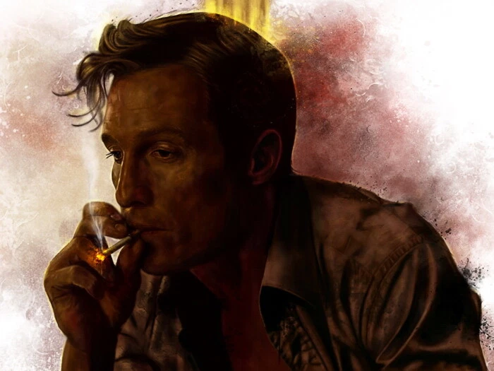 Matthew Mcconaughey True Detective Smoking