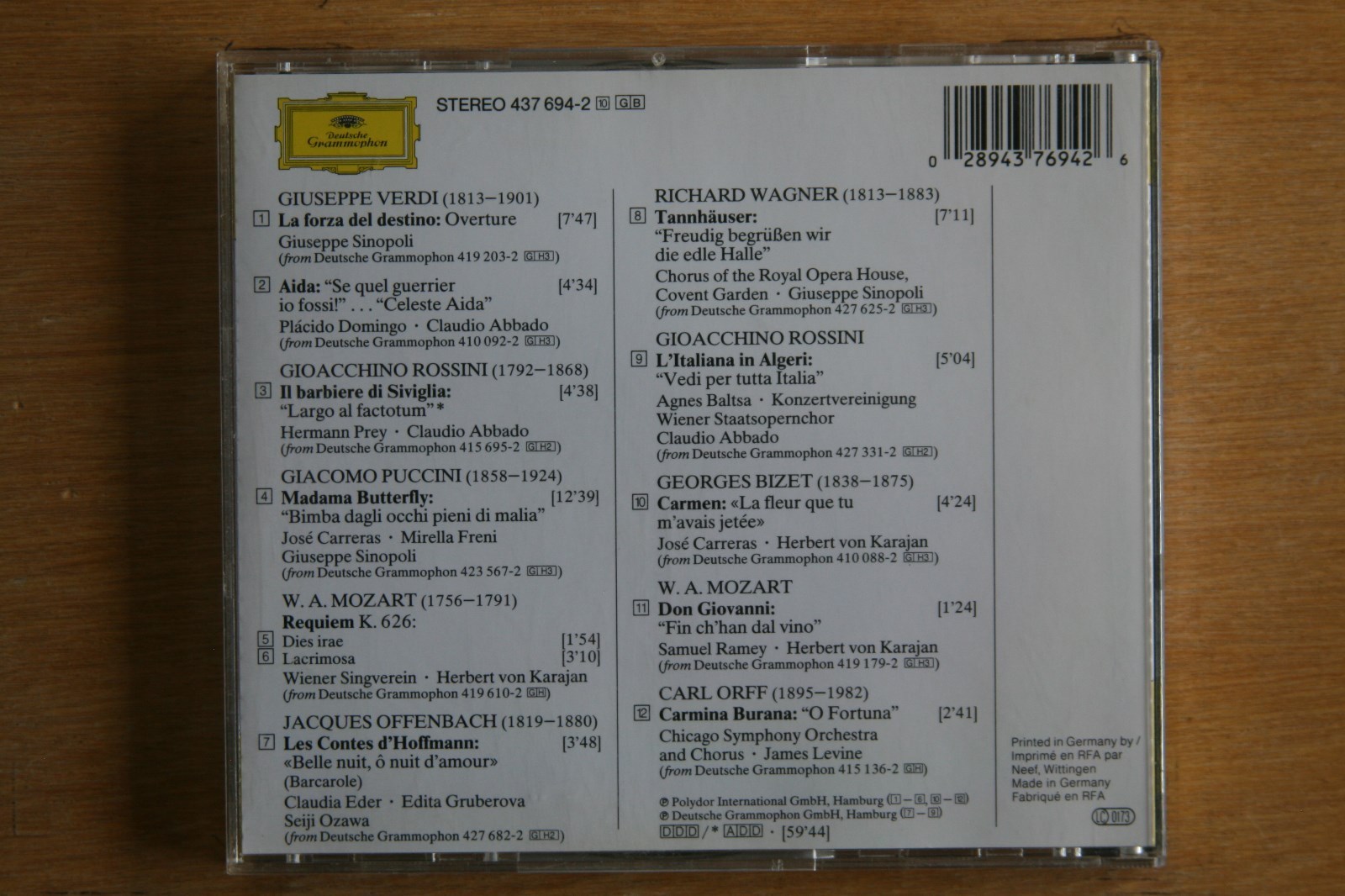 The Opera Sampler (C503) | eBay