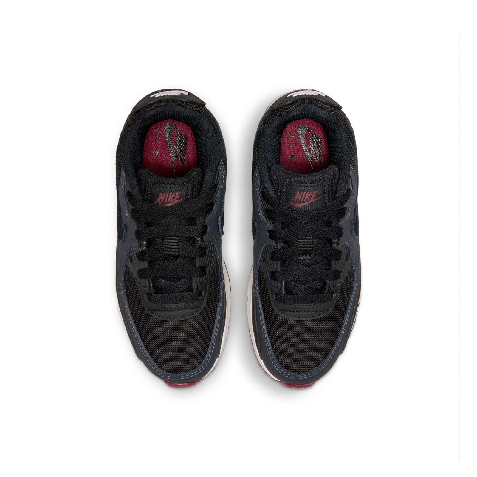 [CD6867-022] Preschool Nike AIR MAX 90 LTR 'ANTHRACITE TEAM RED (PS ...