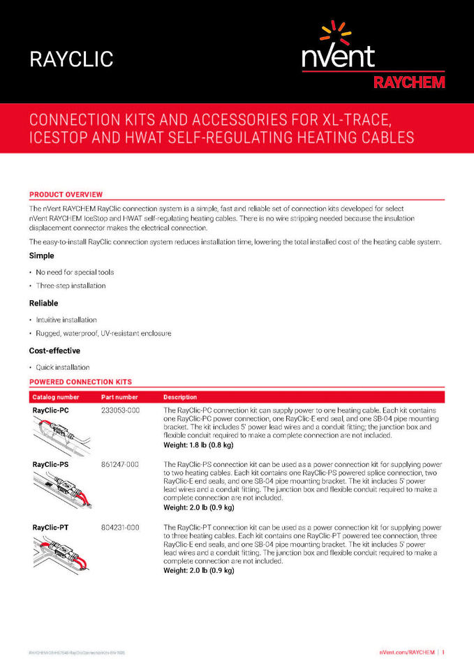 Raychem® RAYCLIC-PS RayClic Powered Splice Kit | eBay