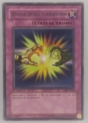 Yugioh TCG Two Pronged Attack LOB-061 Rare 1st Edition Spanish Version ...