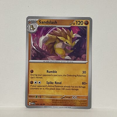 Sandslash | 028/165 | Uncommon | Pokemon Scarlet & Violet 151 | eBay