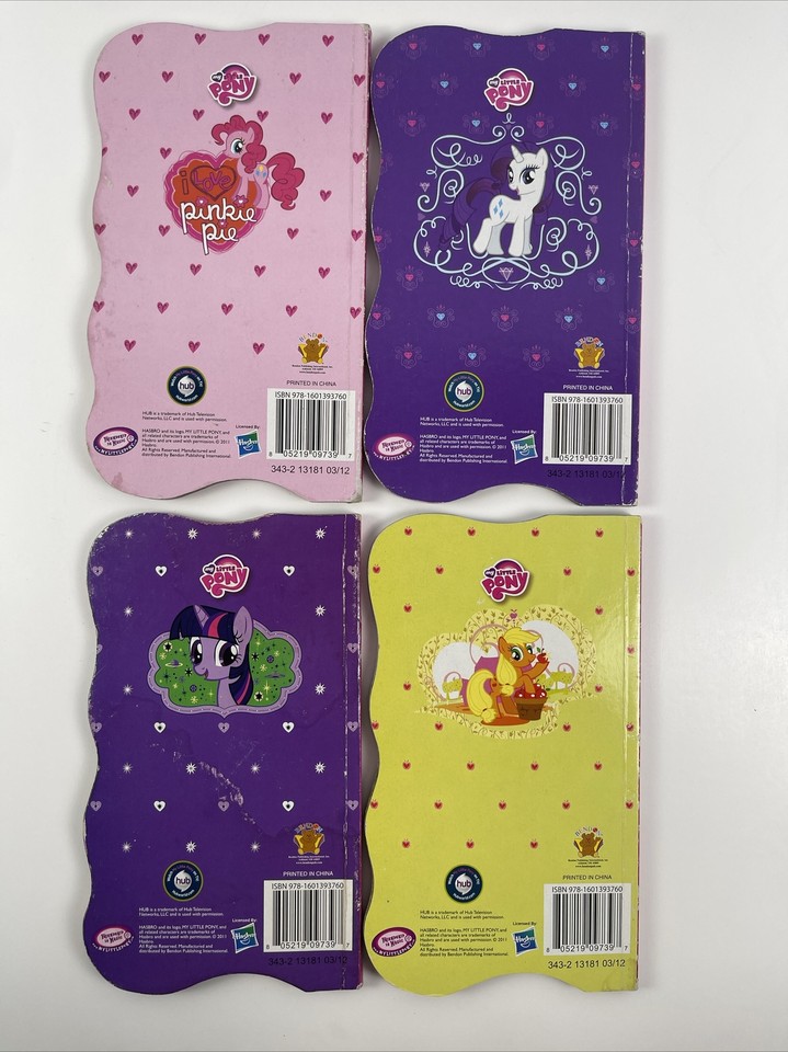 My Little Pony Book Lot Hardcover Pinkie Pie Rarity Applejacks Twilight ...