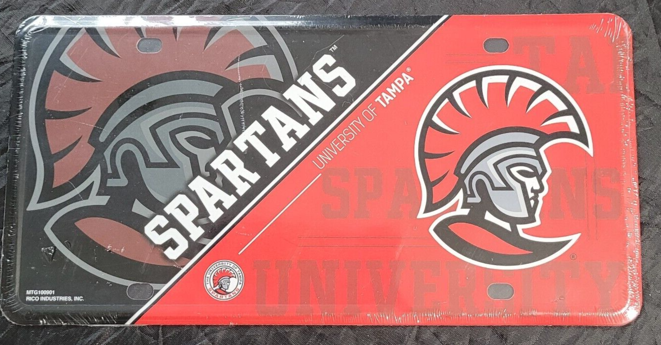 University of Tampa Spartans 12" x 6" metal license plate autotag ...