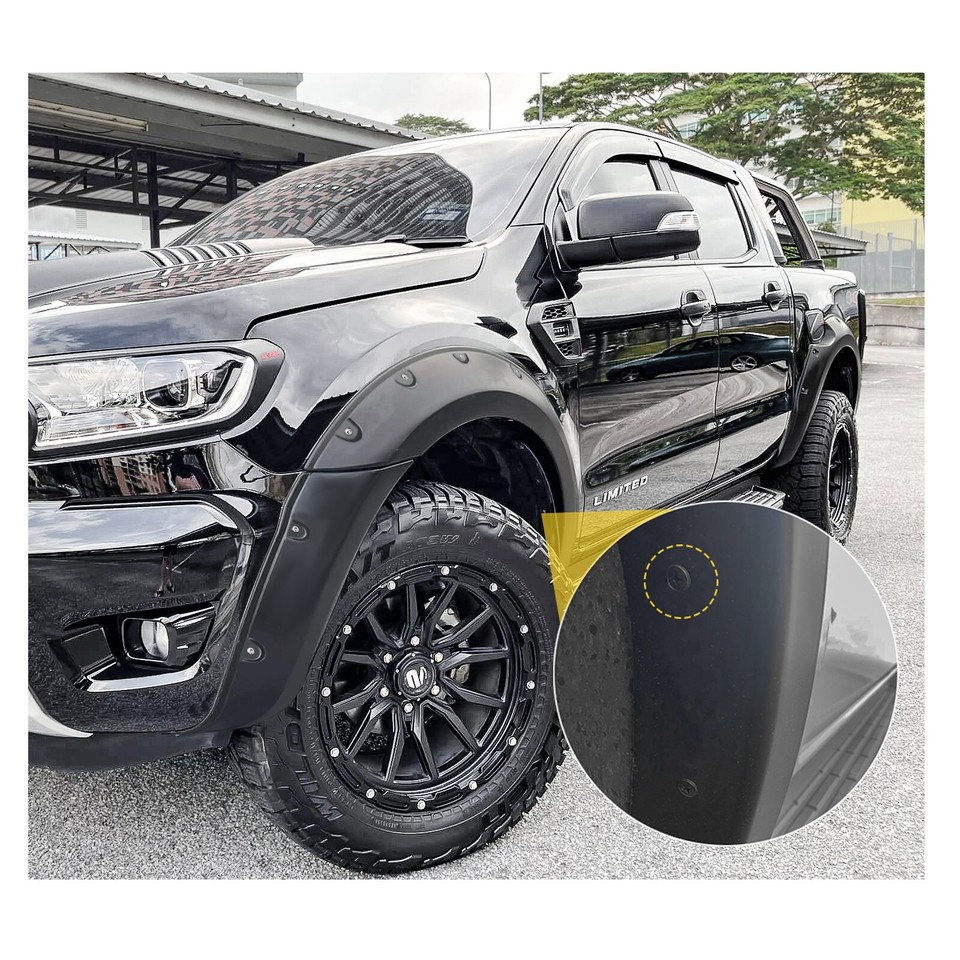 Wide Wheel Arches Extensions Body Kit Styling for Ford Ranger 2016-2021 ...