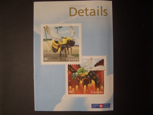 Canada Post Details Magazine, 2018, Robotic Bees, Queen Elizabeth ...