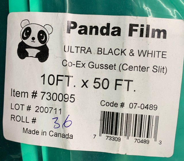 Sunlight Supply Panda Black & White Poly Film 10ft X 50ft Roll 730095 ...