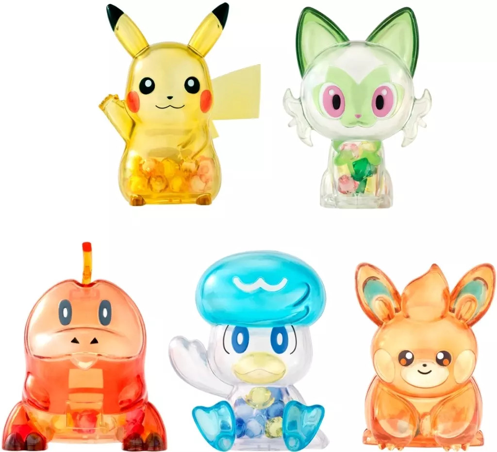 Pokemon Crystal Cot Clear Bead Mascot Figures Set of 5 Pikachu | eBay