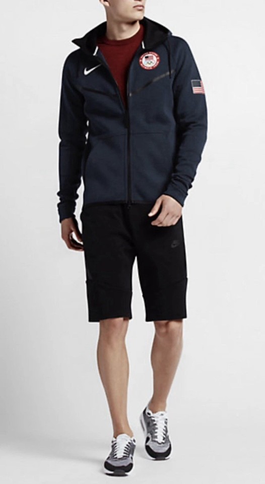 Nike Tech Fleece Hoodie Team USA Olympic 2016 Men's Size L -Flaws #104 ...
