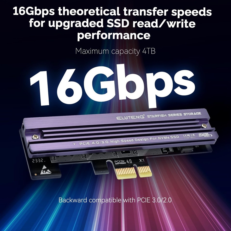 NVME Pcie 4.0 Adapter M.2 NVME SSD to Pci-E Slots X1 X4 X8 X16 ...