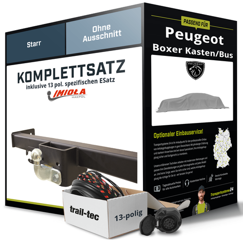 Anhängerkupplung starr für PEUGEOT Boxer Kasten/Bus +E-Satz | eBay.de