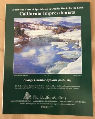 George Gardner Symons gallery exhibition ad 1997 vintage art magazine ...