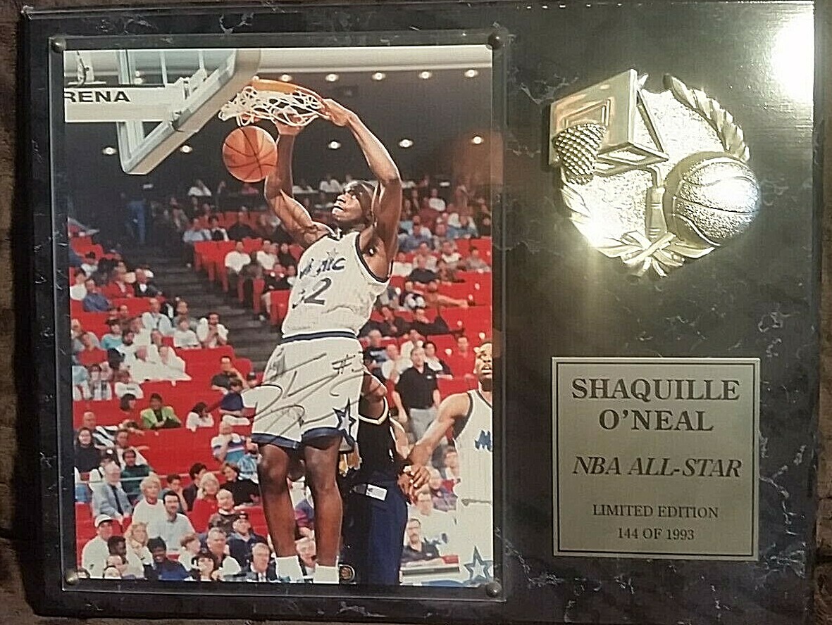 SHAQUILLE O'NEAL ROOKIE SEASON ALL STAR PLAQUE - "LIMITED EDITION" | eBay