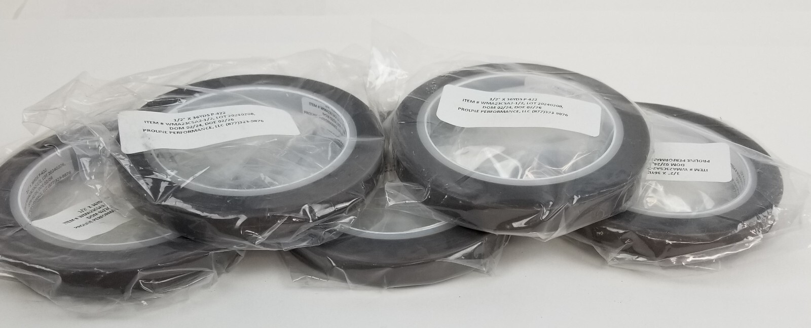 5 Nitto 1/2" x 36yds P-422 PTFE Film Tape 3.9mil Natural Item ...