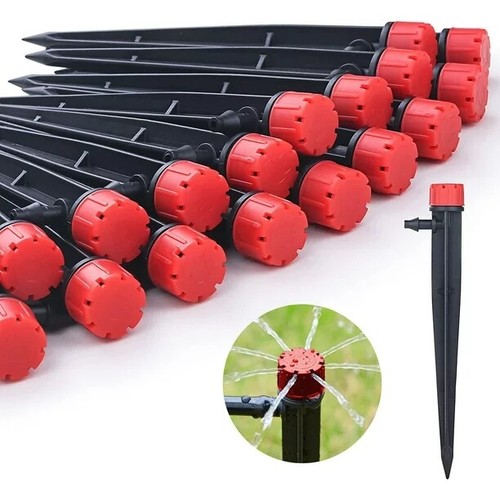 30/50PCS Adjustable Water Flow Irrigation Drippers on Stake Emitter ...