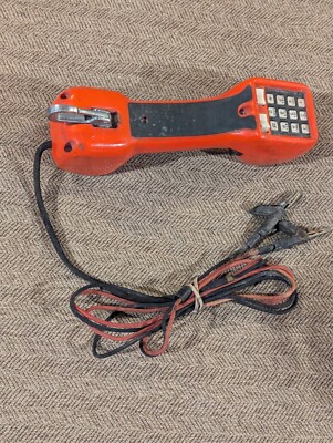 Ameritech? Bell Orange Lineman's Push Button TS21 Test Set Phone ...