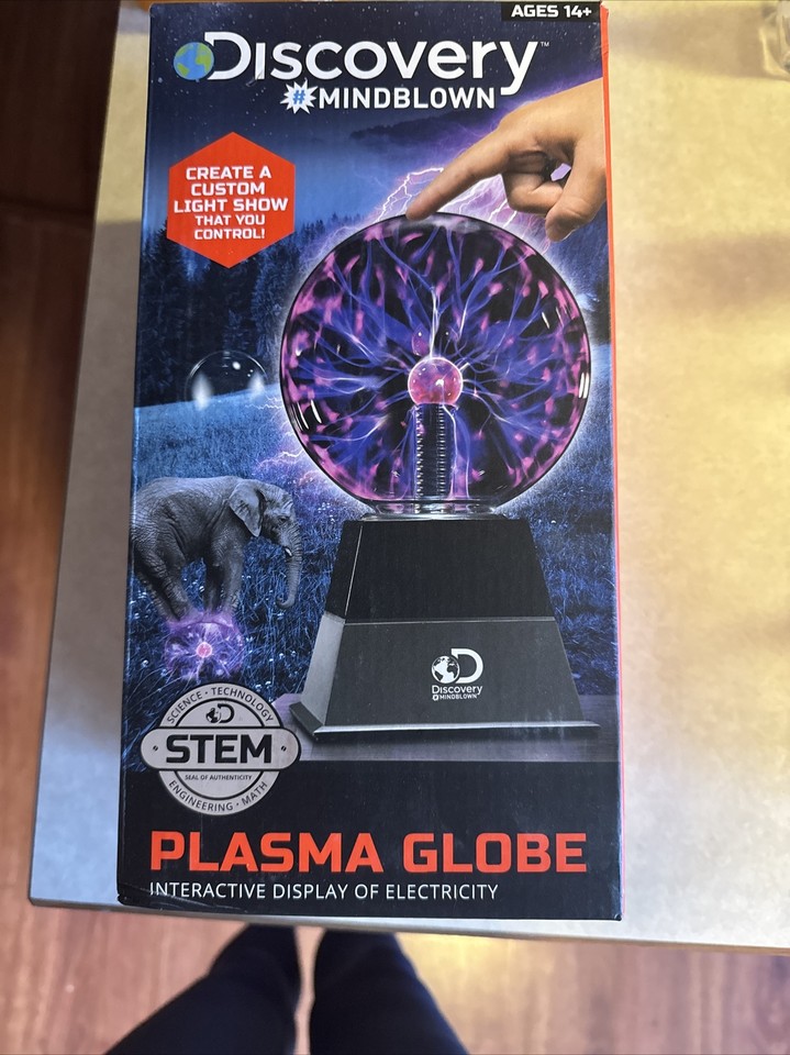 Discovery Mindblown Plasma Globe Interactive Display Of Electricity. | eBay