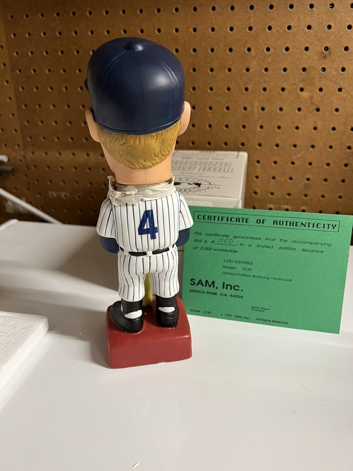 Lou Gehrig SAM bobblehead nodder NY Yankees | eBay