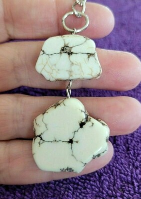 *Real Howlite Infinite Energy Healing Key Chain - Handbag Backpack ...