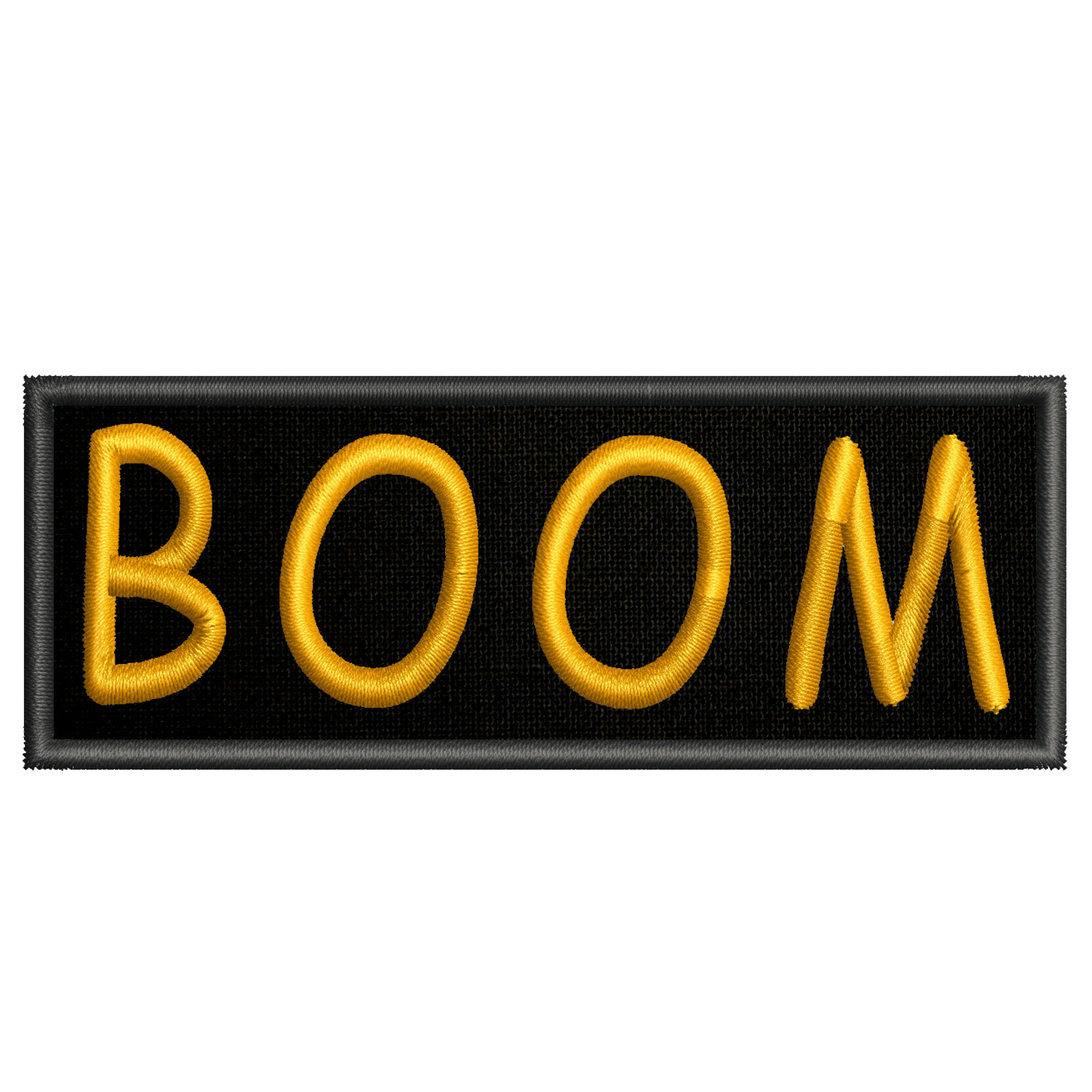 BOOM Patch 4" Embroidered Iron-On Applique Geeks Gamers Grim Darkness ...